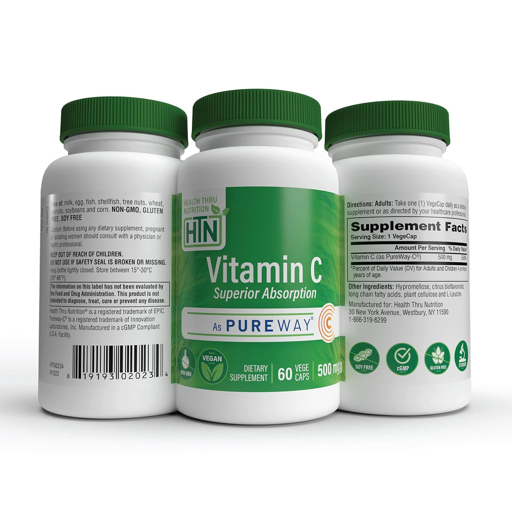 Vitamin C capsules for antioxidant protection