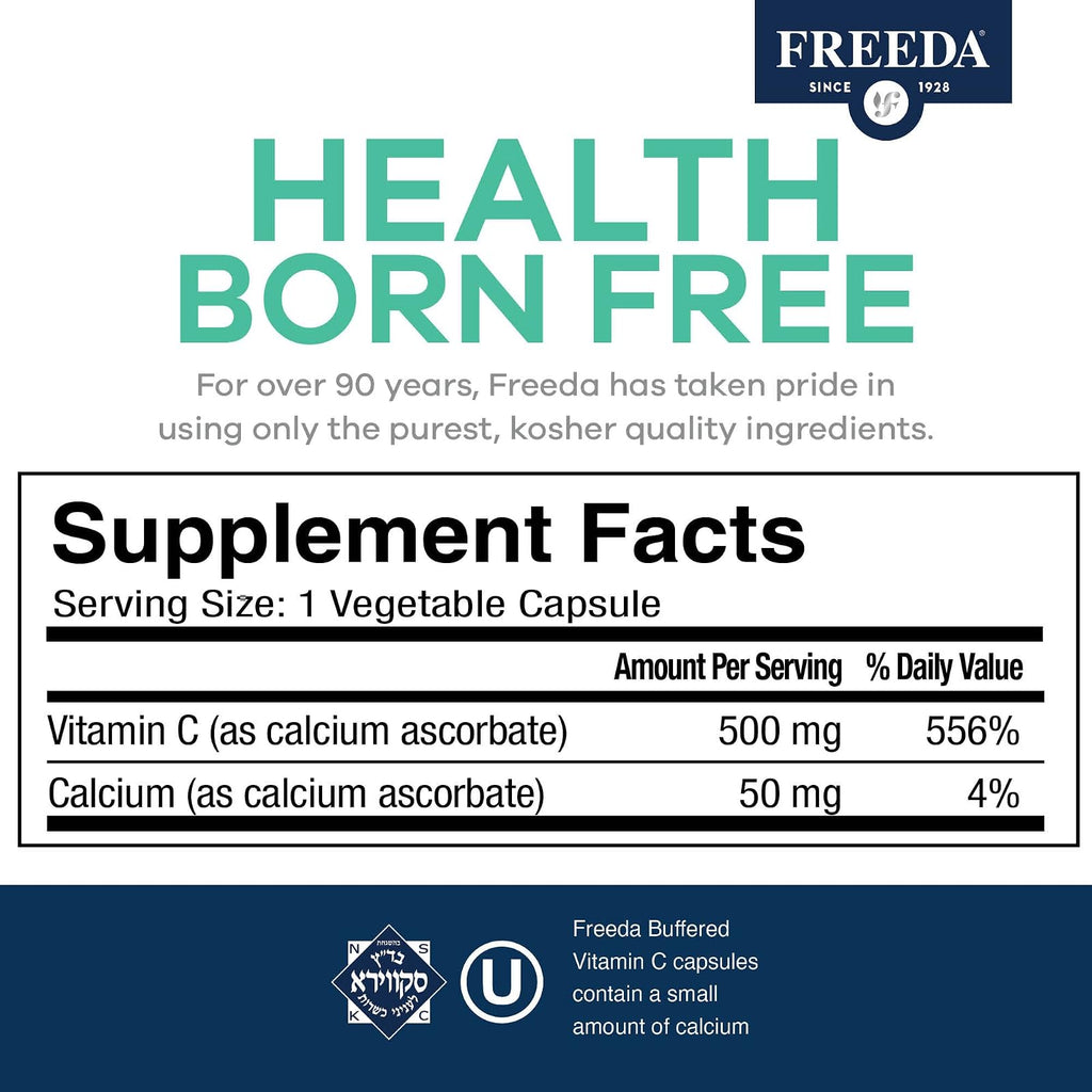 Vitamin C capsules for immune support