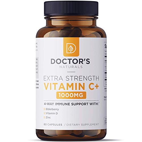 Vitamin C capsules with elderberry benefits