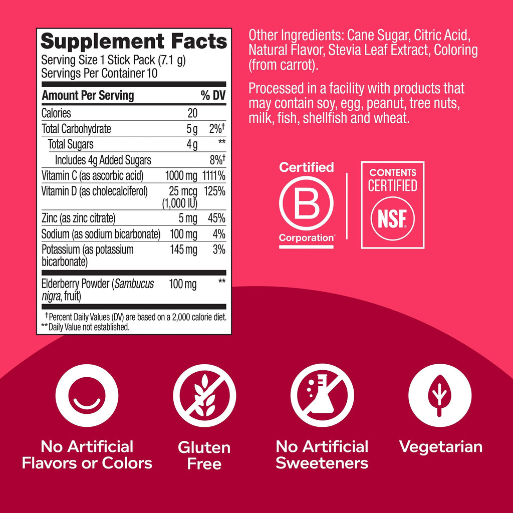 vitamin C D zinc elderberry blend