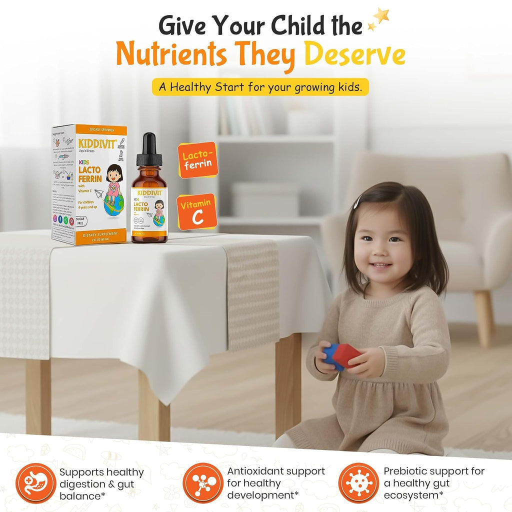 Vitamin C drops for children's health