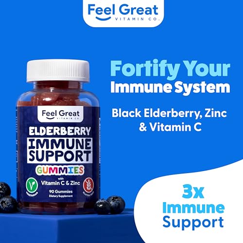 Vitamin C elderberry gummies for immunity