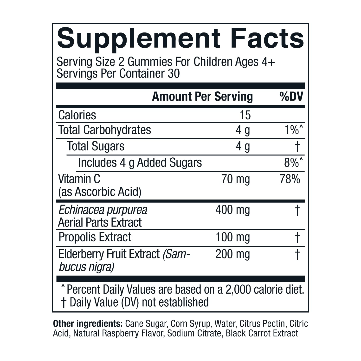Vitamin C elderberry gummies for kids