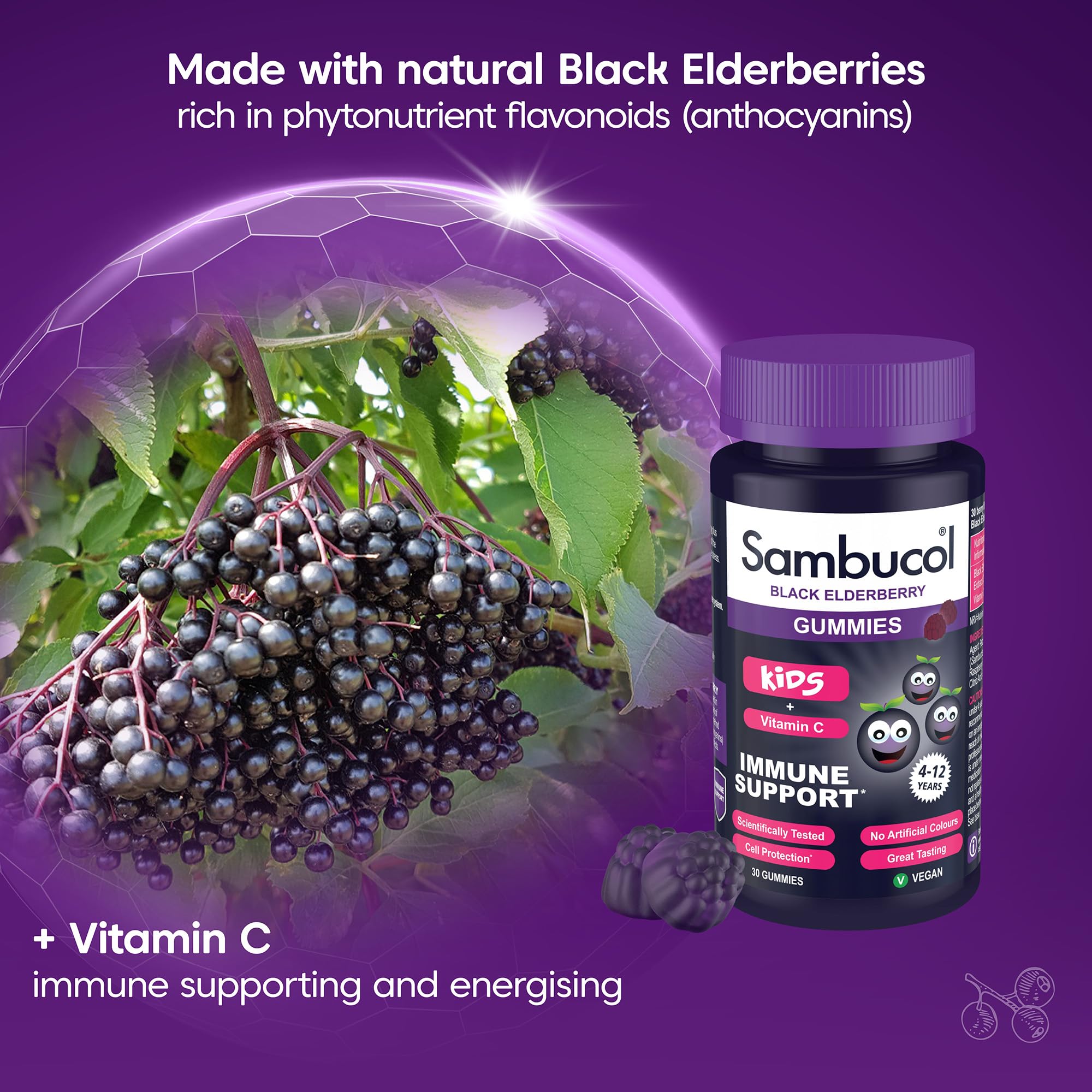 vitamin C elderberry gummies