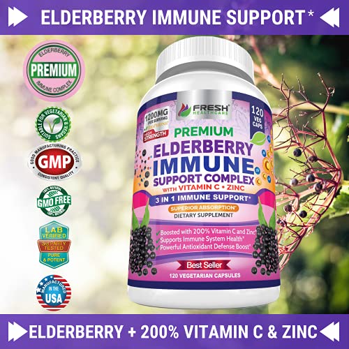 vitamin C elderberry immune support