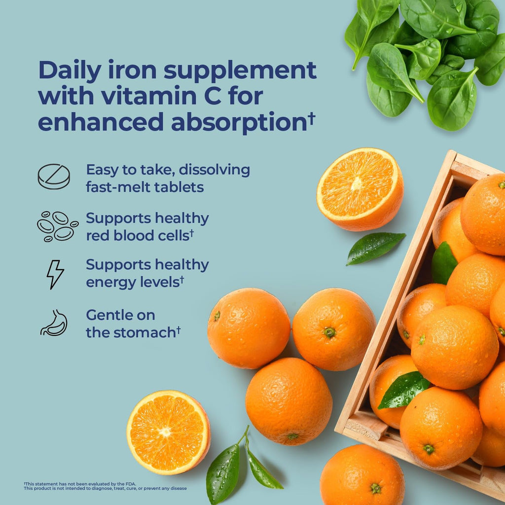 Vitamin C enhanced iron absorption