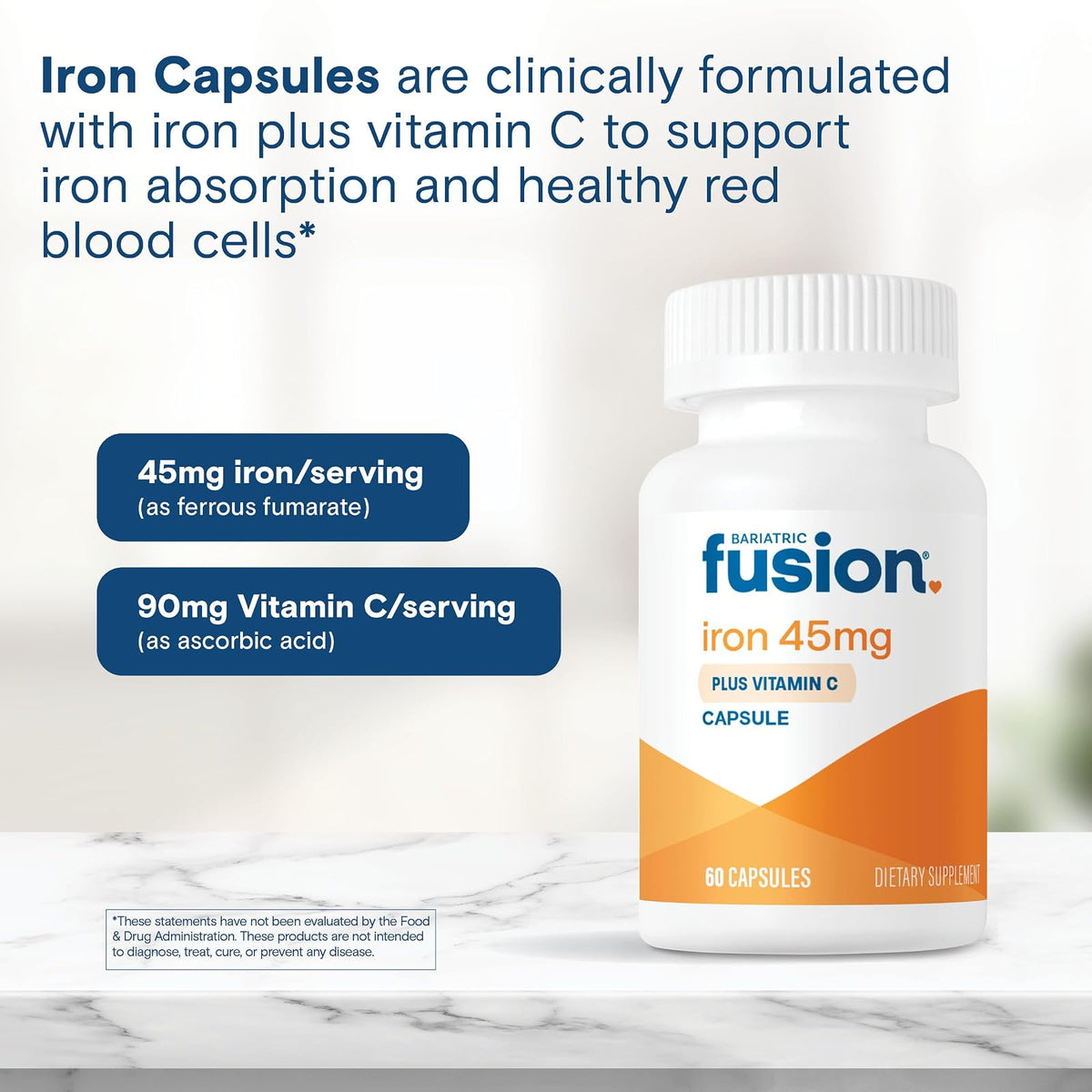 Vitamin C enhanced iron for optimal health
