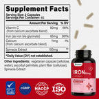 Vitamin C enhanced iron supplement