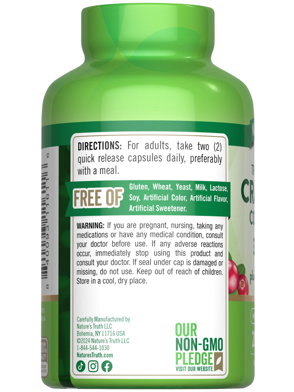 vitamin C enriched cranberry capsules