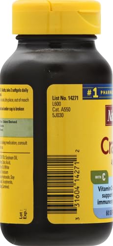 Vitamin C enriched cranberry softgels