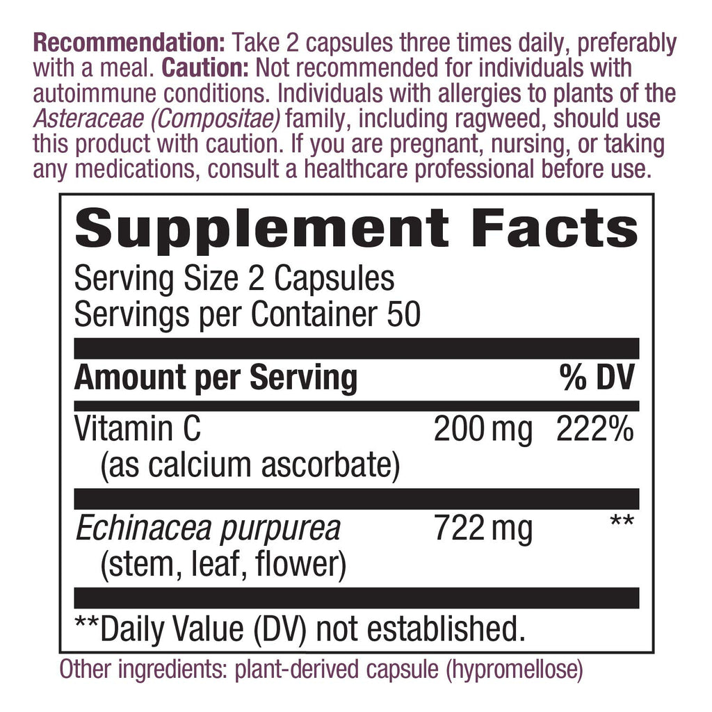 vitamin C enriched echinacea formula