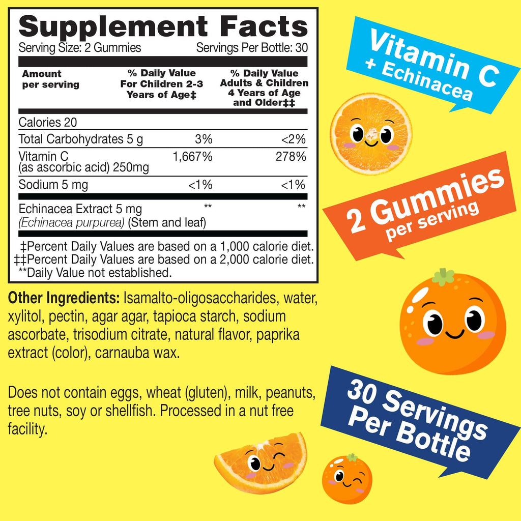 vitamin C enriched echinacea gummies