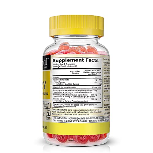 Vitamin C enriched elderberry gummies