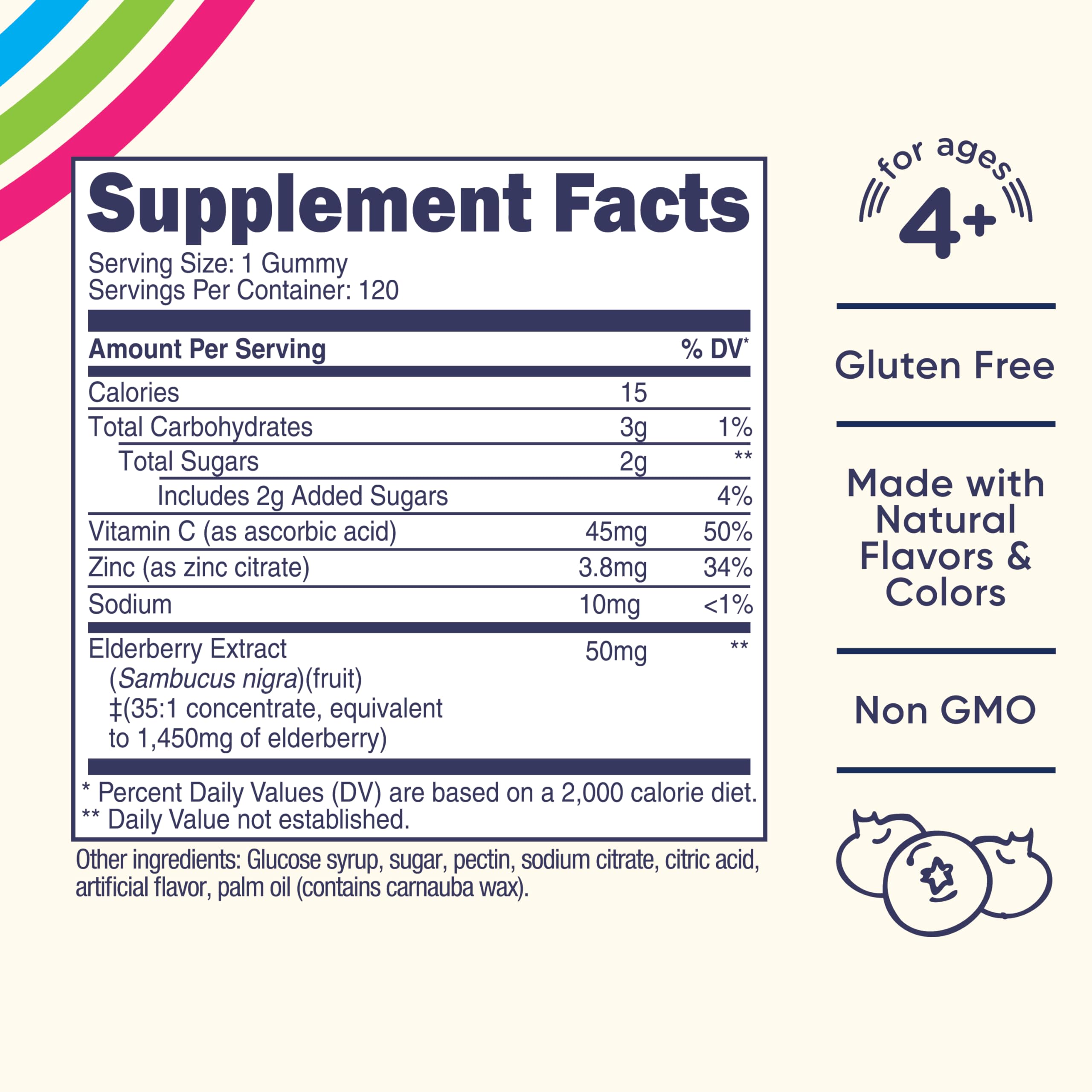vitamin C enriched elderberry gummies