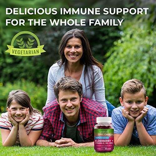 vitamin C enriched elderberry gummies