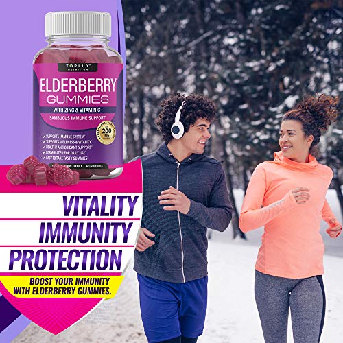 vitamin C enriched elderberry gummies