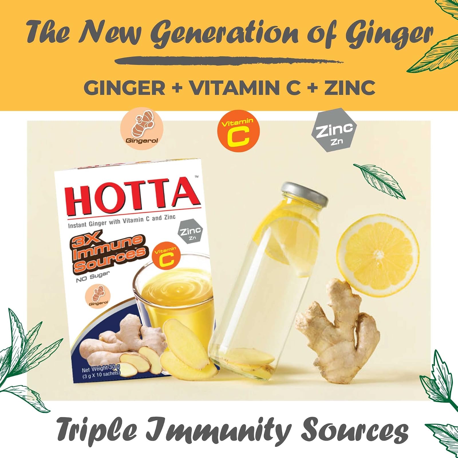 vitamin C enriched ginger tea