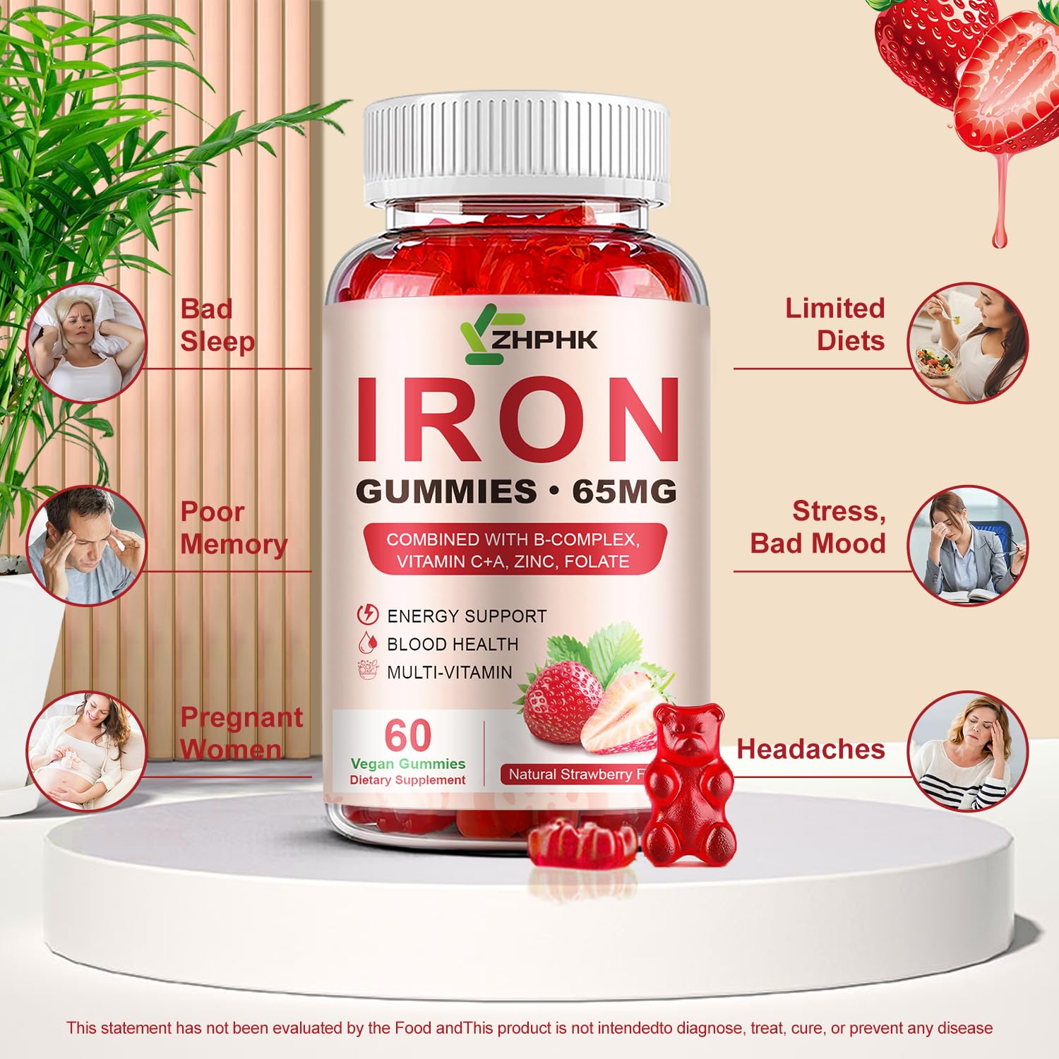 vitamin C enriched iron gummies