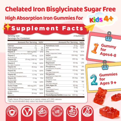 vitamin C enriched iron gummies