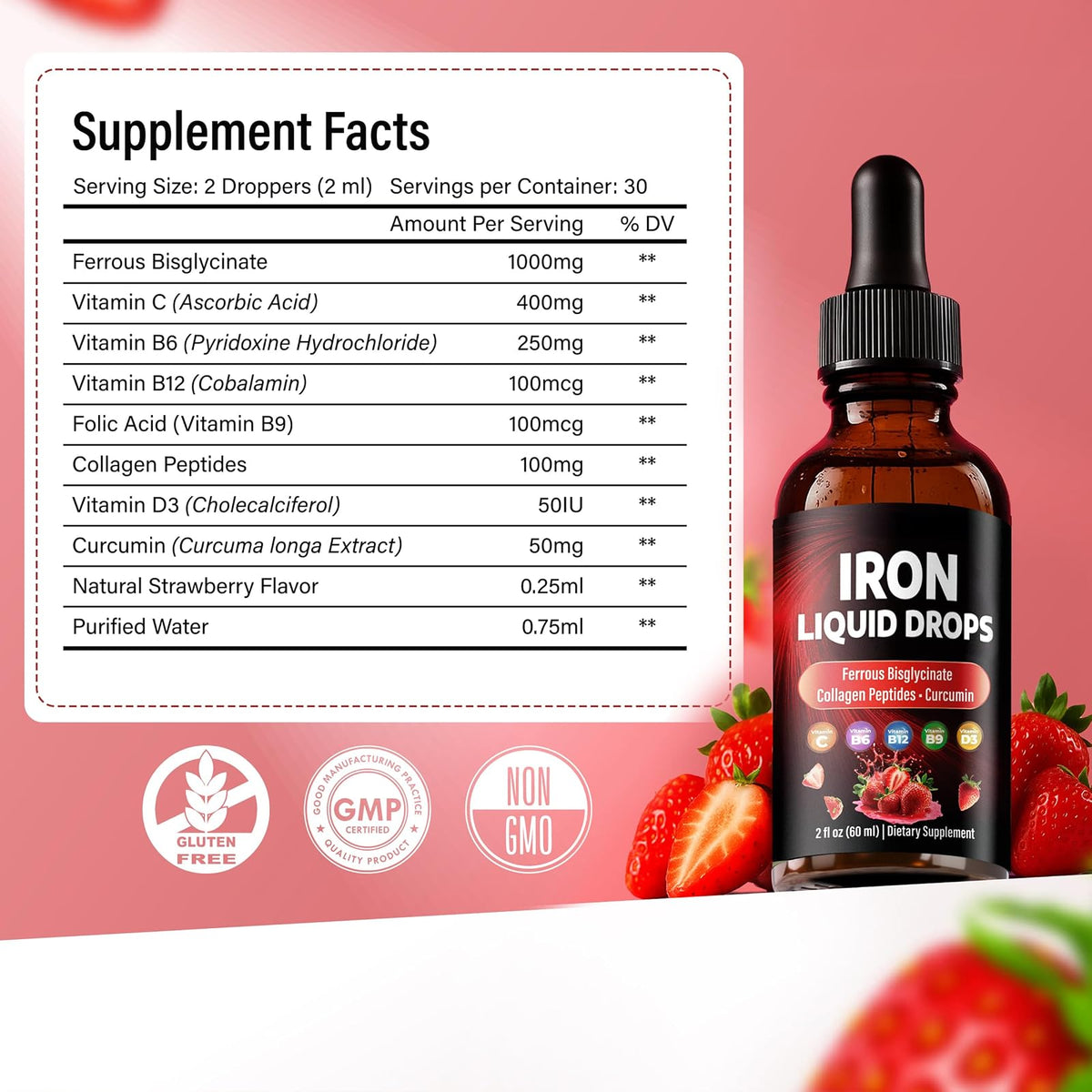 Vitamin C enriched iron supplement