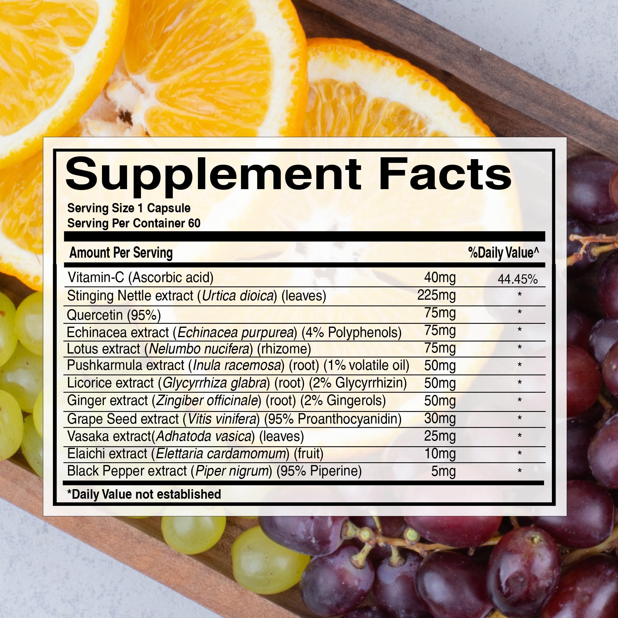 vitamin C enriched lung supplement