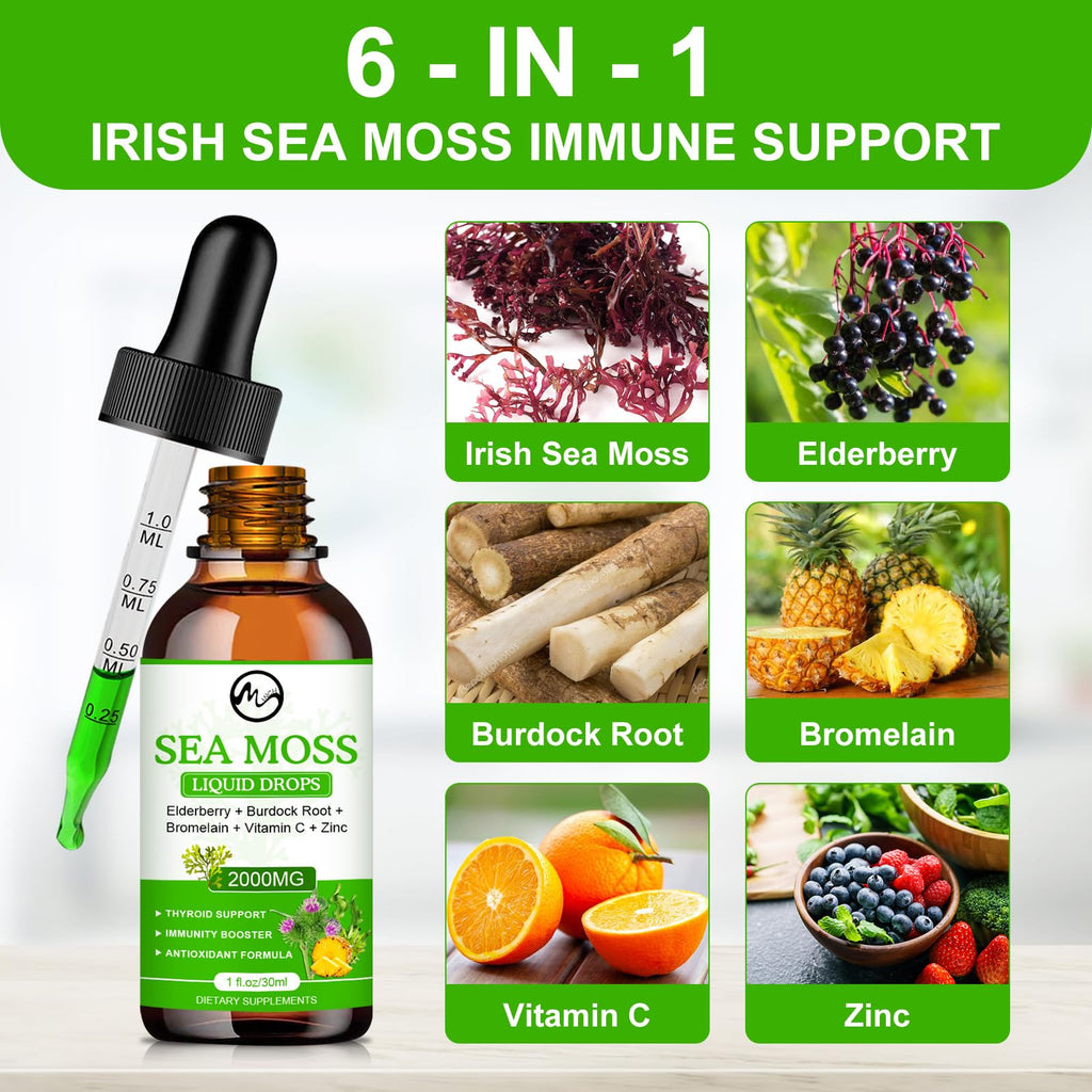 Vitamin C enriched Sea Moss drops