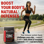 Vitamin C enriched zinc gummy supplement