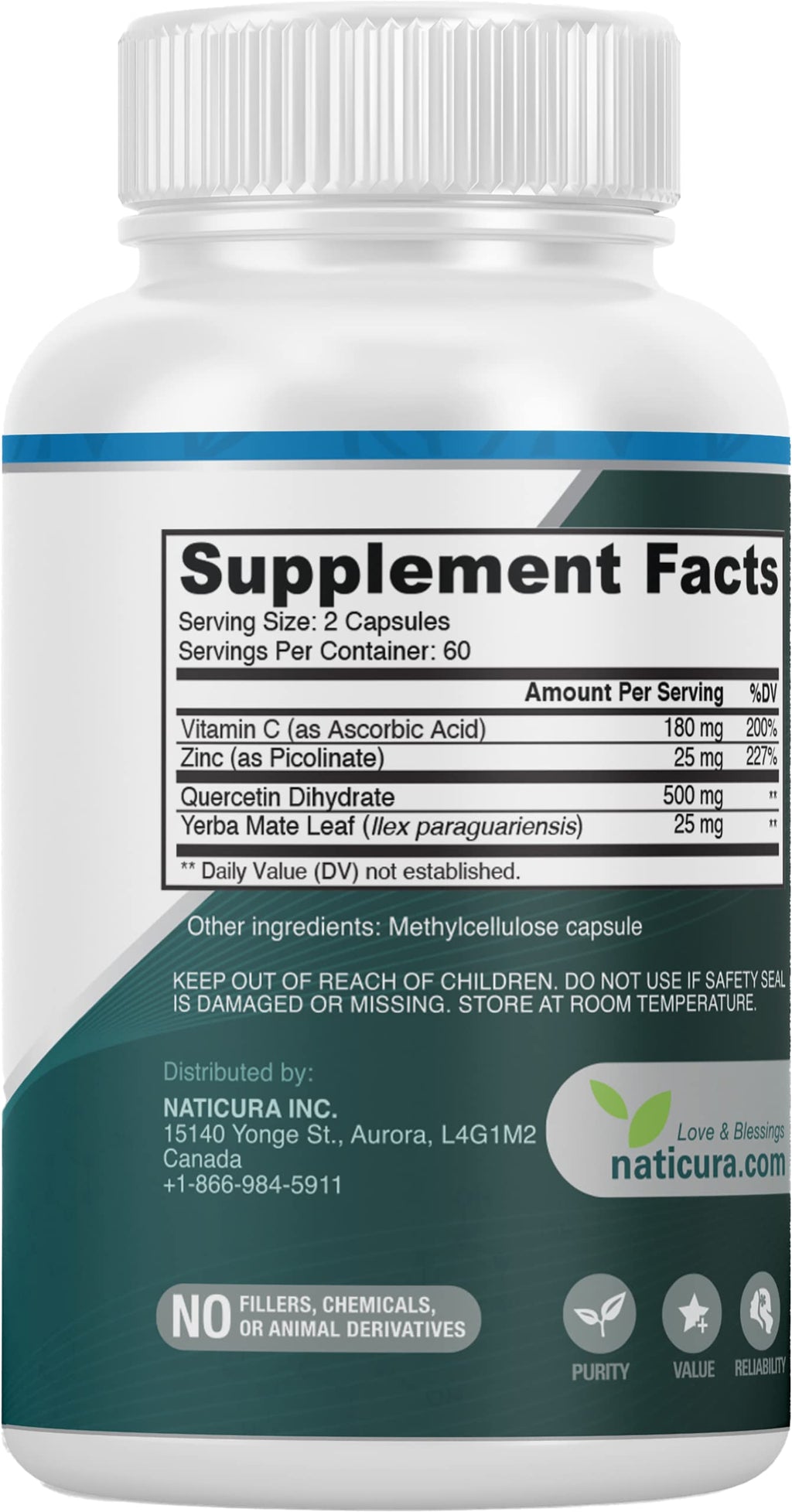 Vitamin C enriched zinc immune support