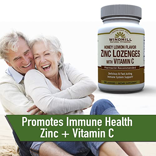 Vitamin C enriched zinc lozenges