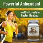 Vitamin C enriched zinc lozenges