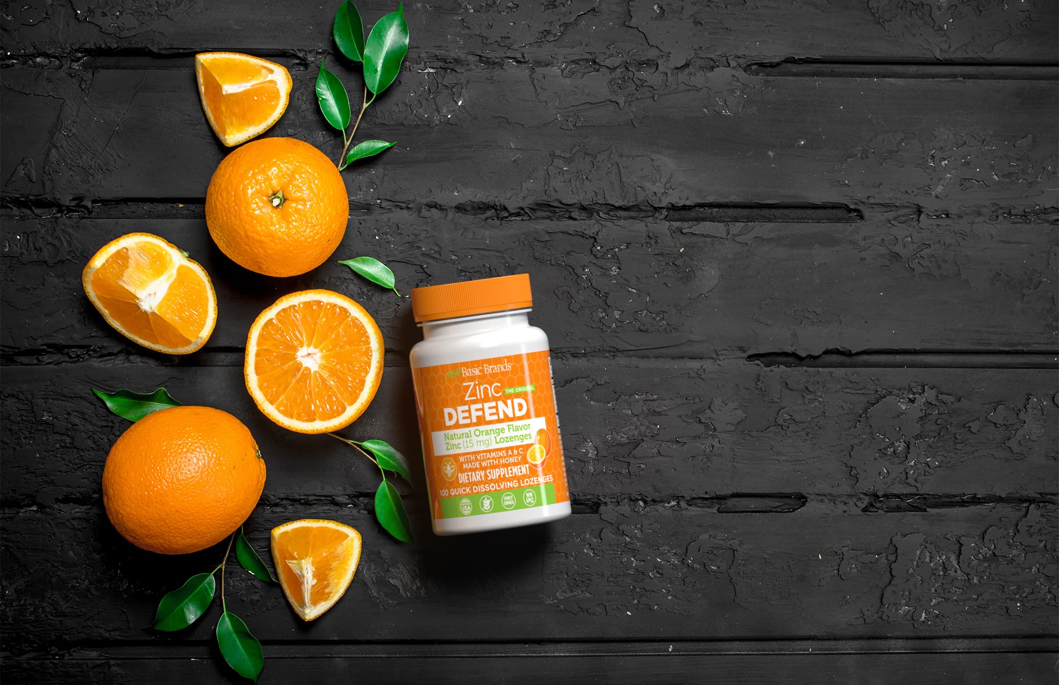 vitamin C enriched zinc lozenges