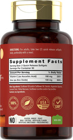 Vitamin C enriched zinc supplement