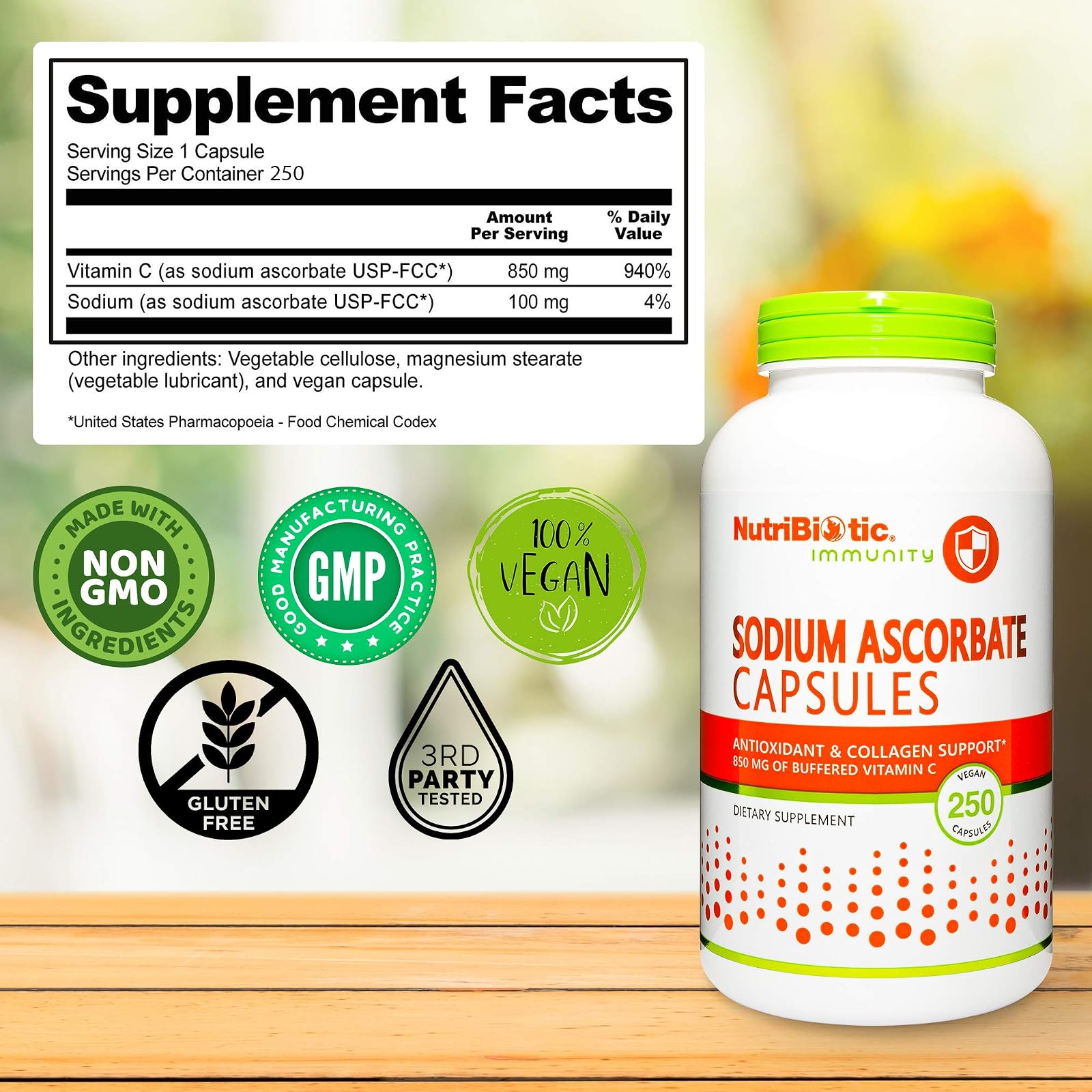 vitamin C for antioxidant protection