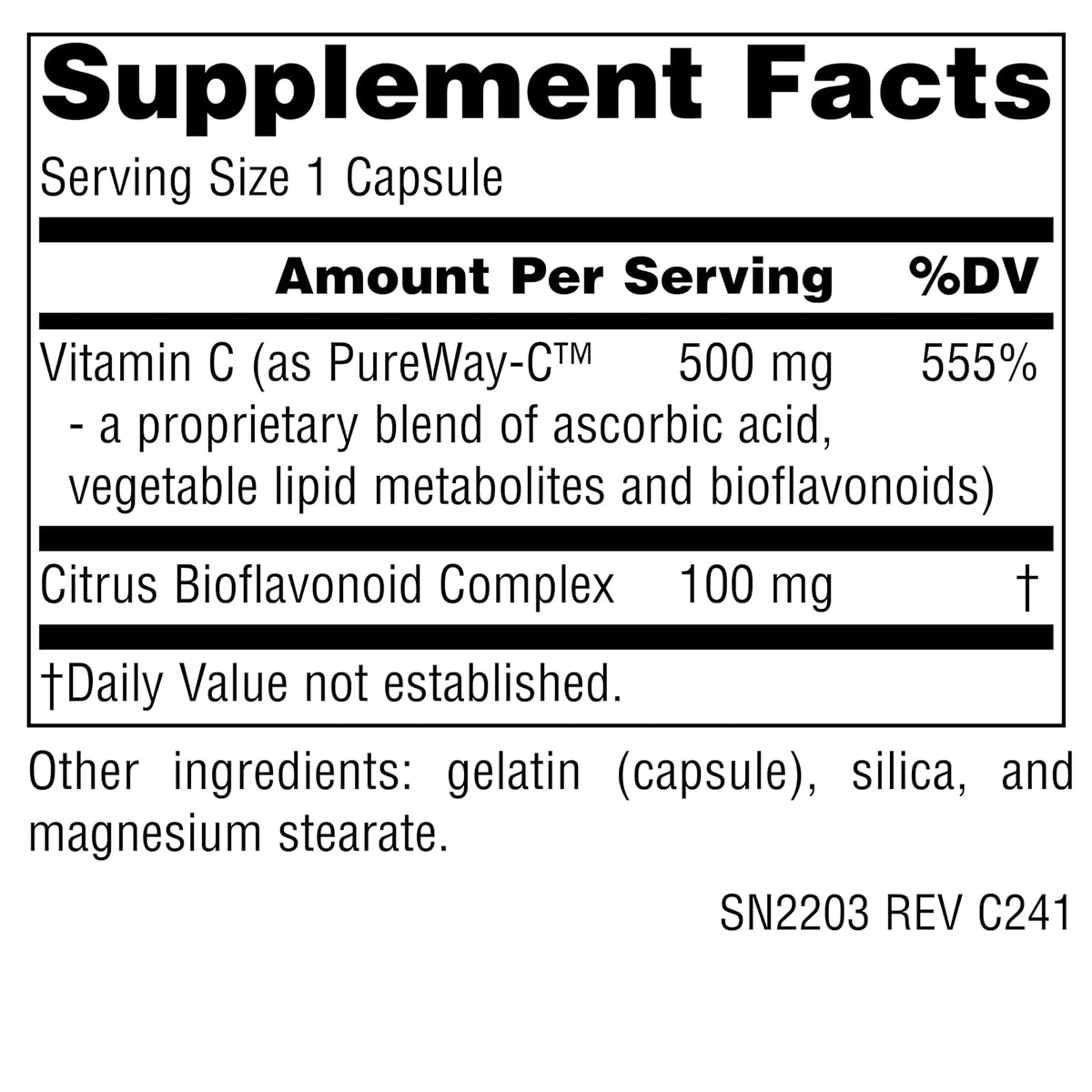 Vitamin C for immune support