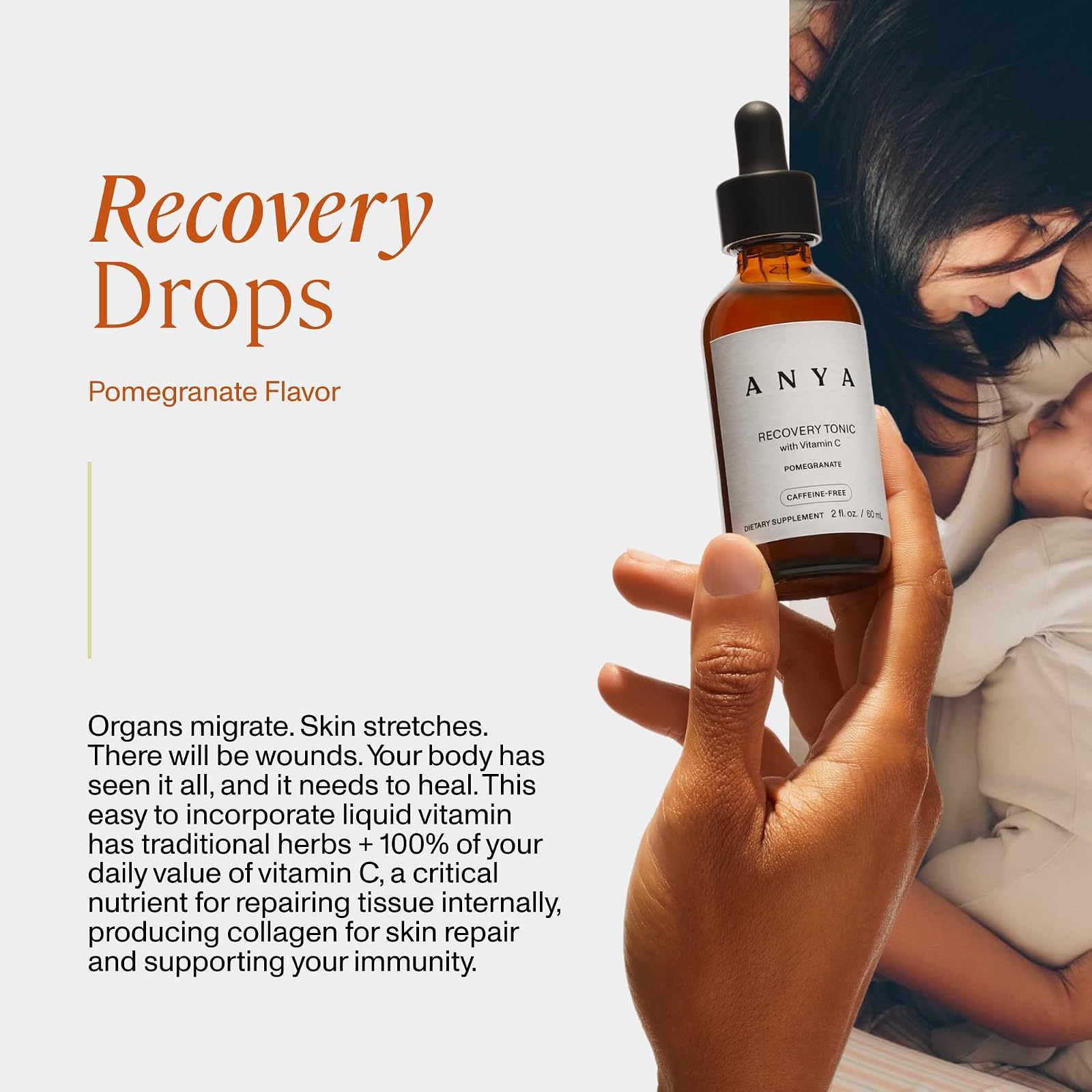 Vitamin C for postpartum healing