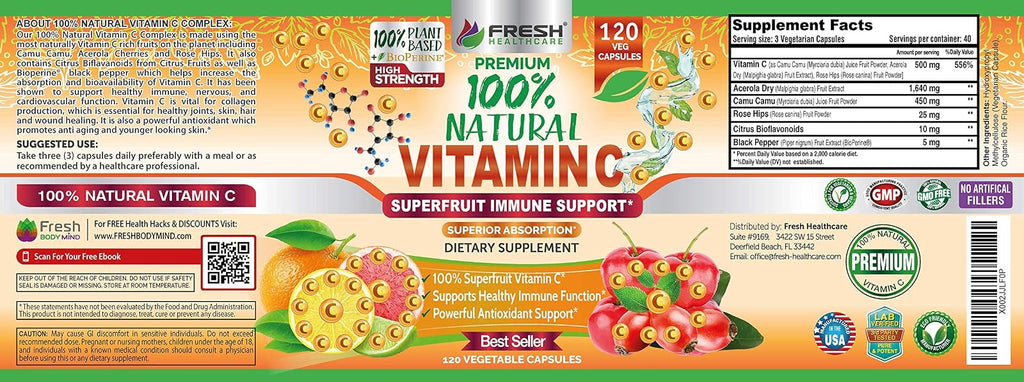 Vitamin C for skin health and vitality