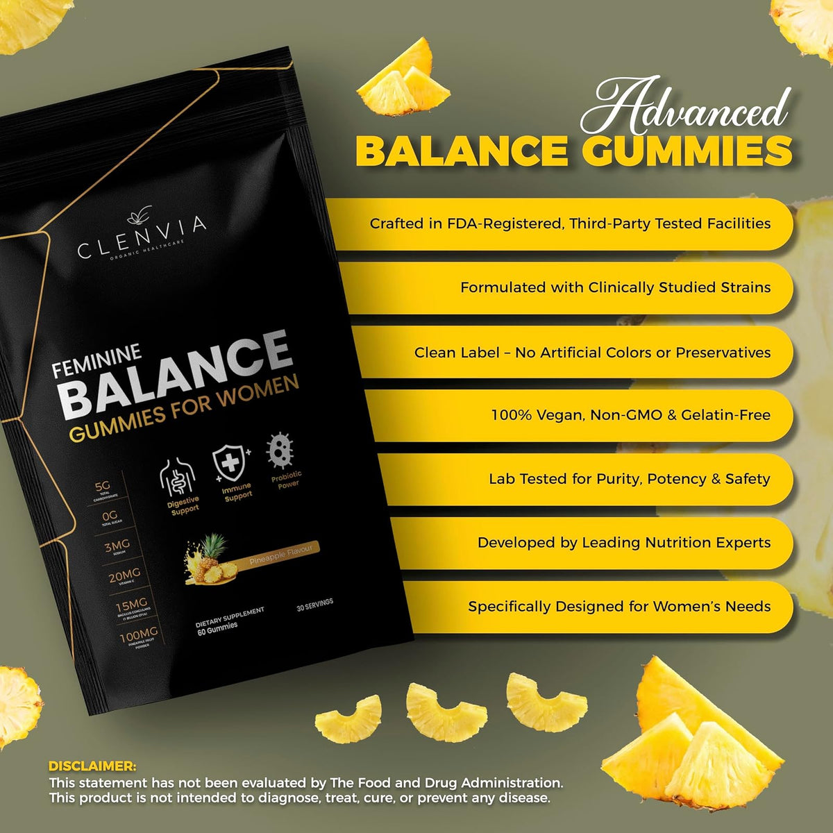 Vitamin C infused gummy supplements