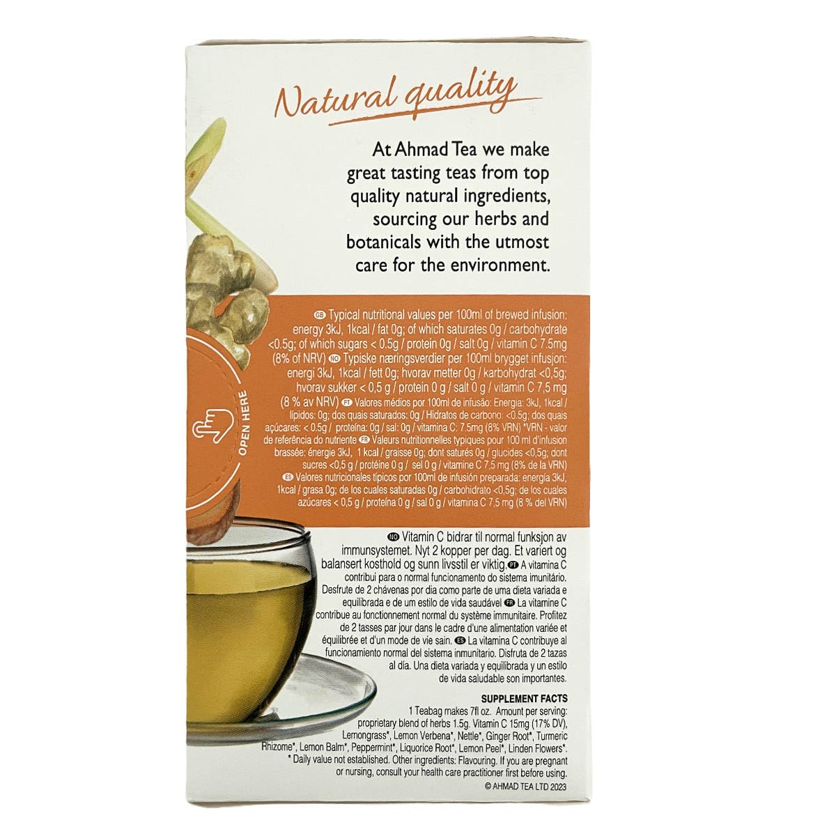 vitamin C infused herbal tea