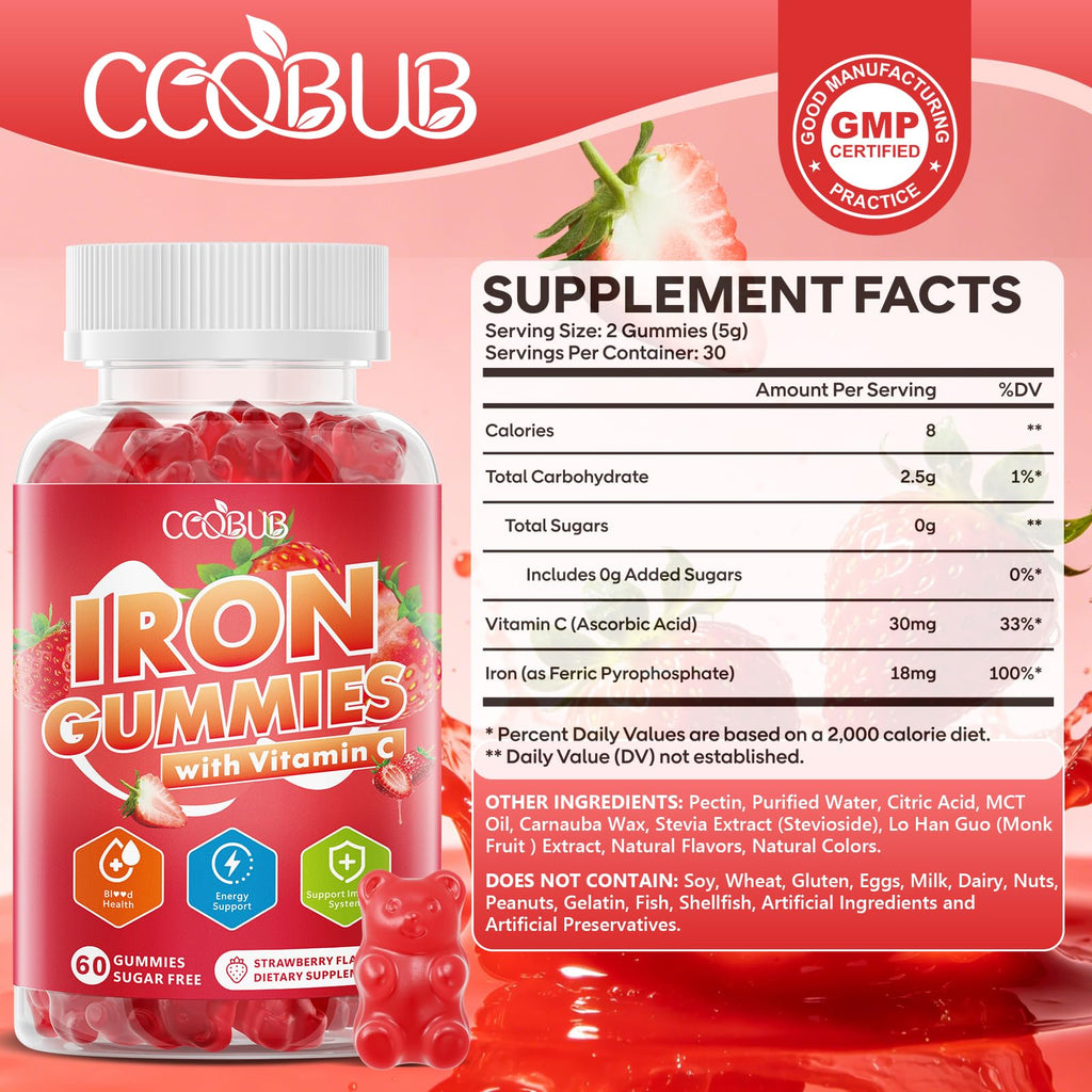 Vitamin C infused iron supplement