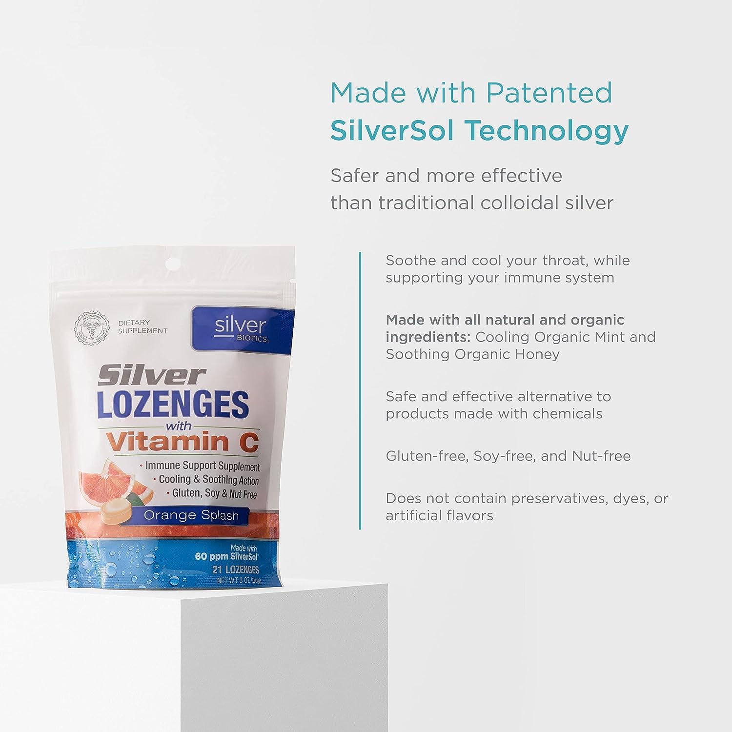 vitamin C infused silver lozenges