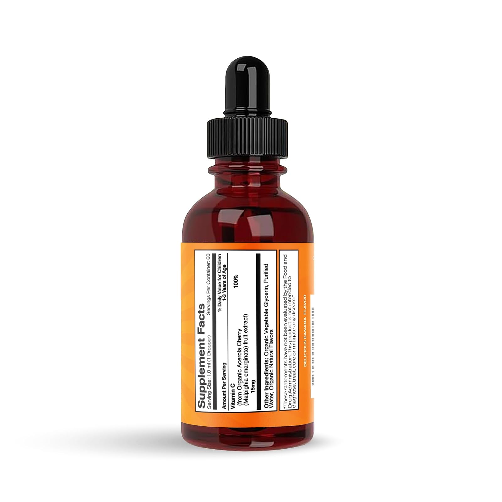 Vitamin C liquid drops for energy