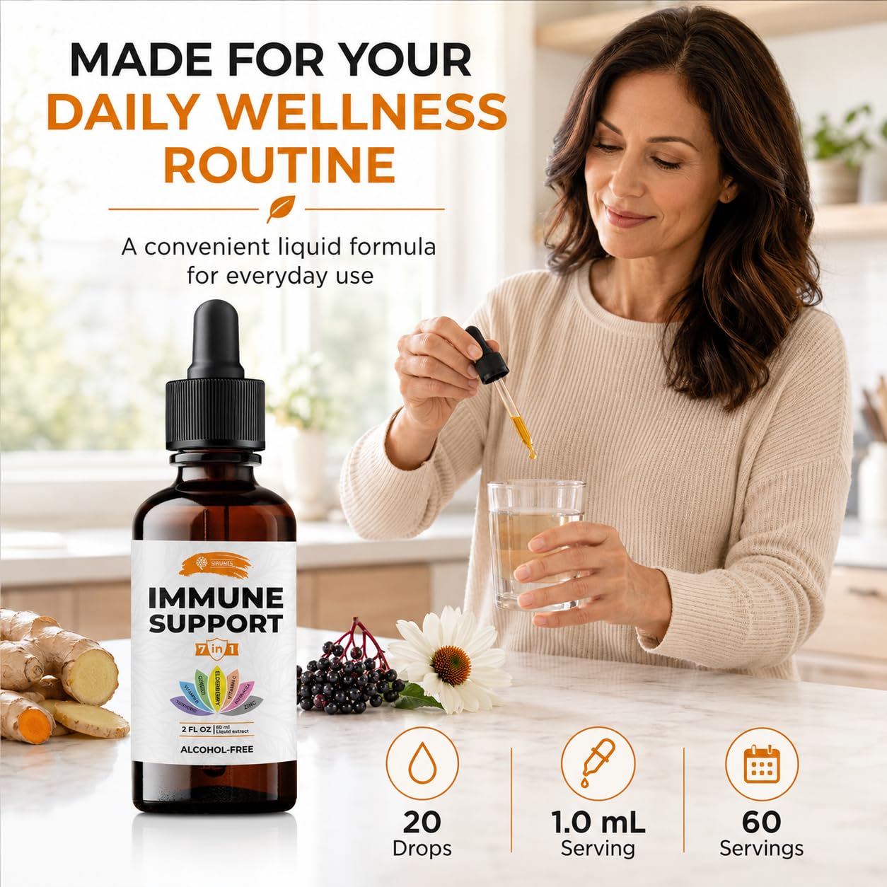 Vitamin C liquid for overall health