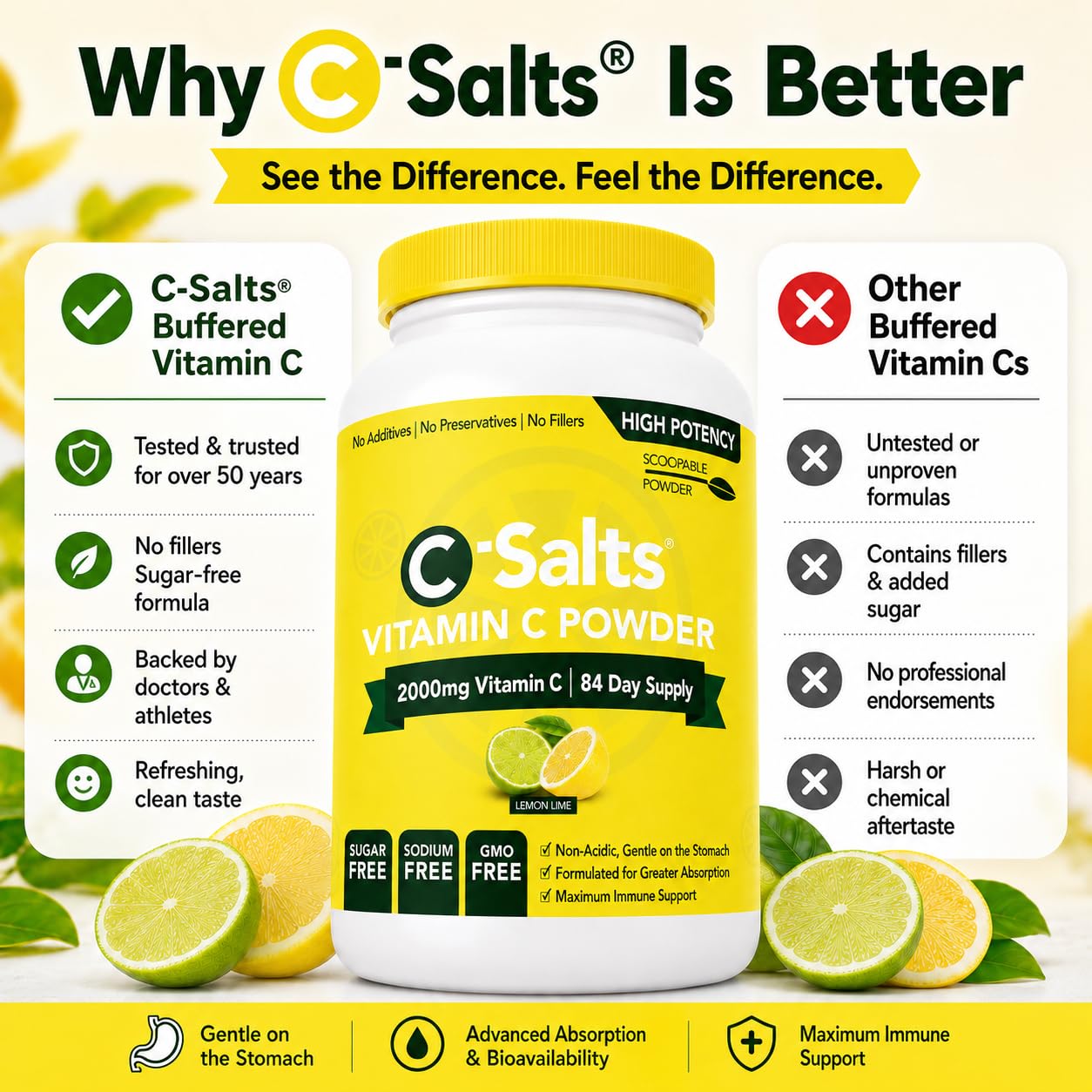 Vitamin C powder for immune support