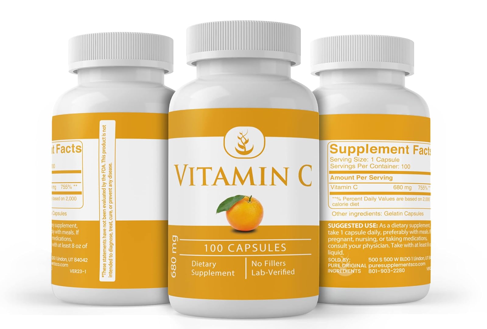 Vitamin C powder for immune support