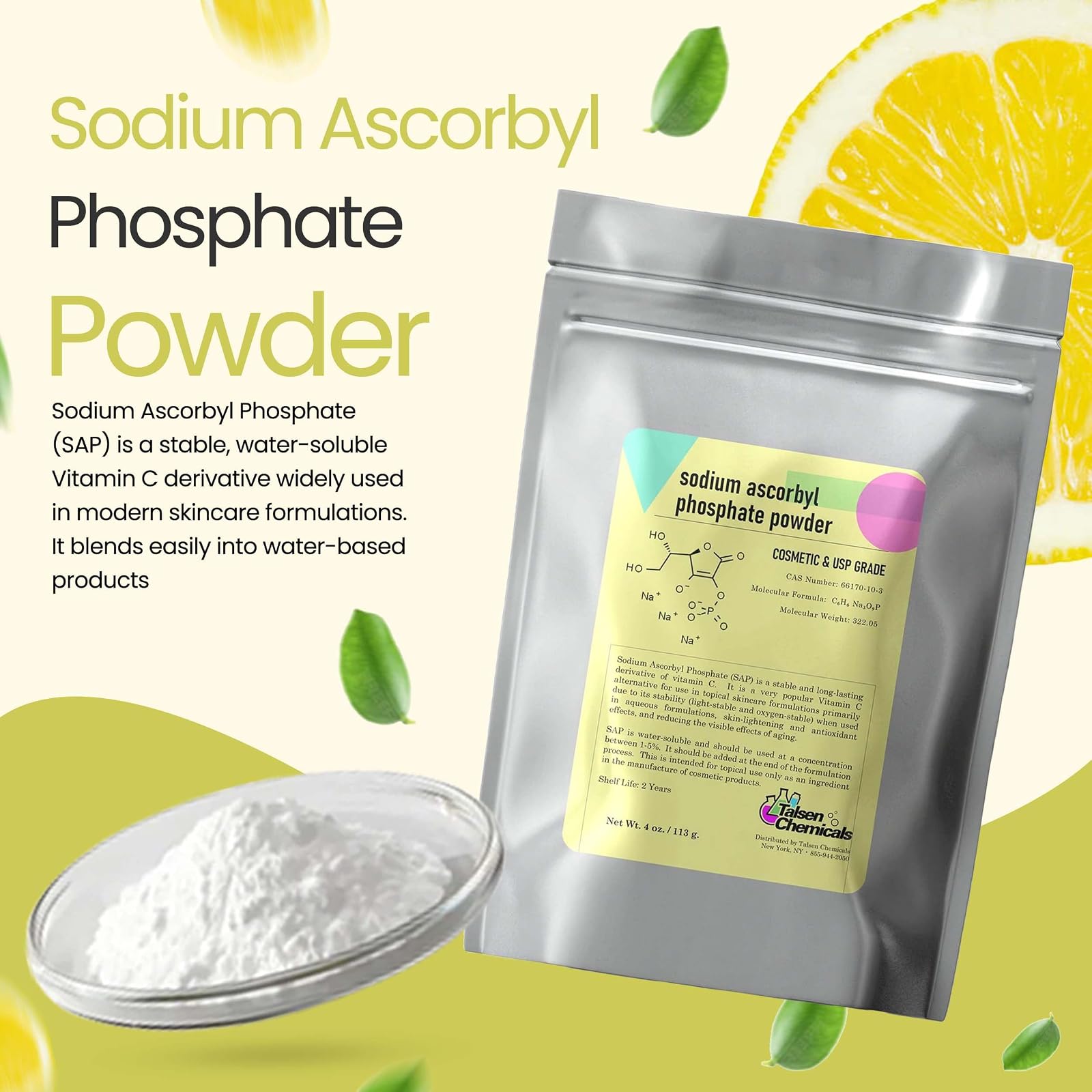 Vitamin C powder for skin health