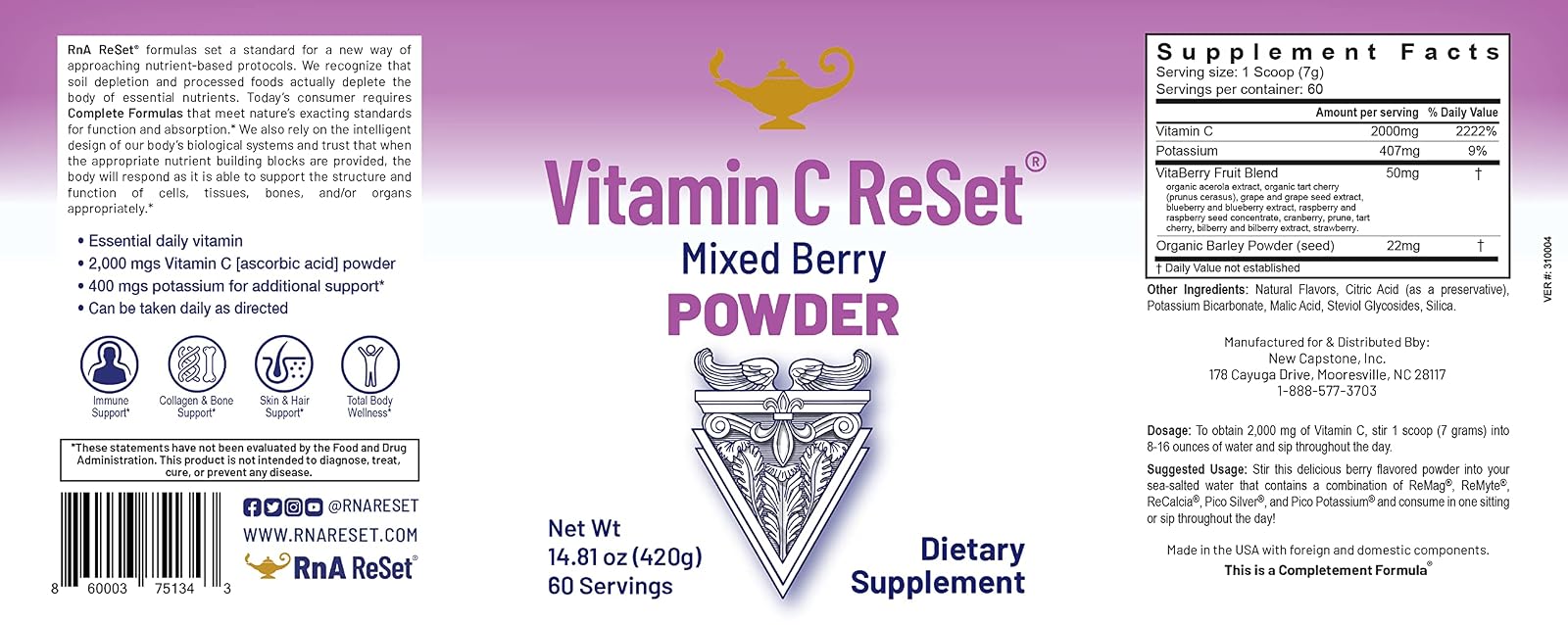 Vitamin C Reset for skin health