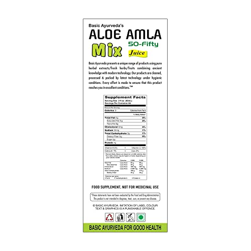 Vitamin C rich aloe vera drink