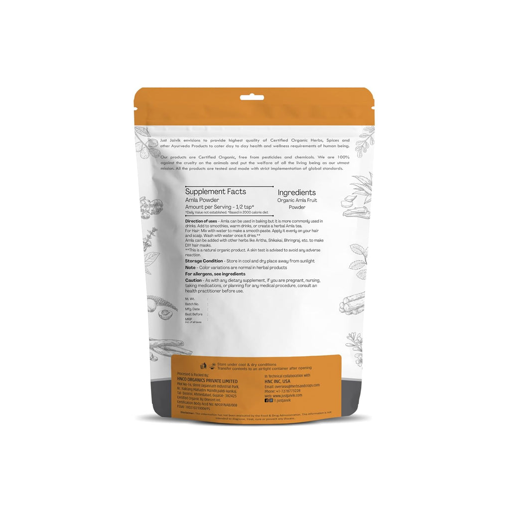 Vitamin C rich amla powder supplement