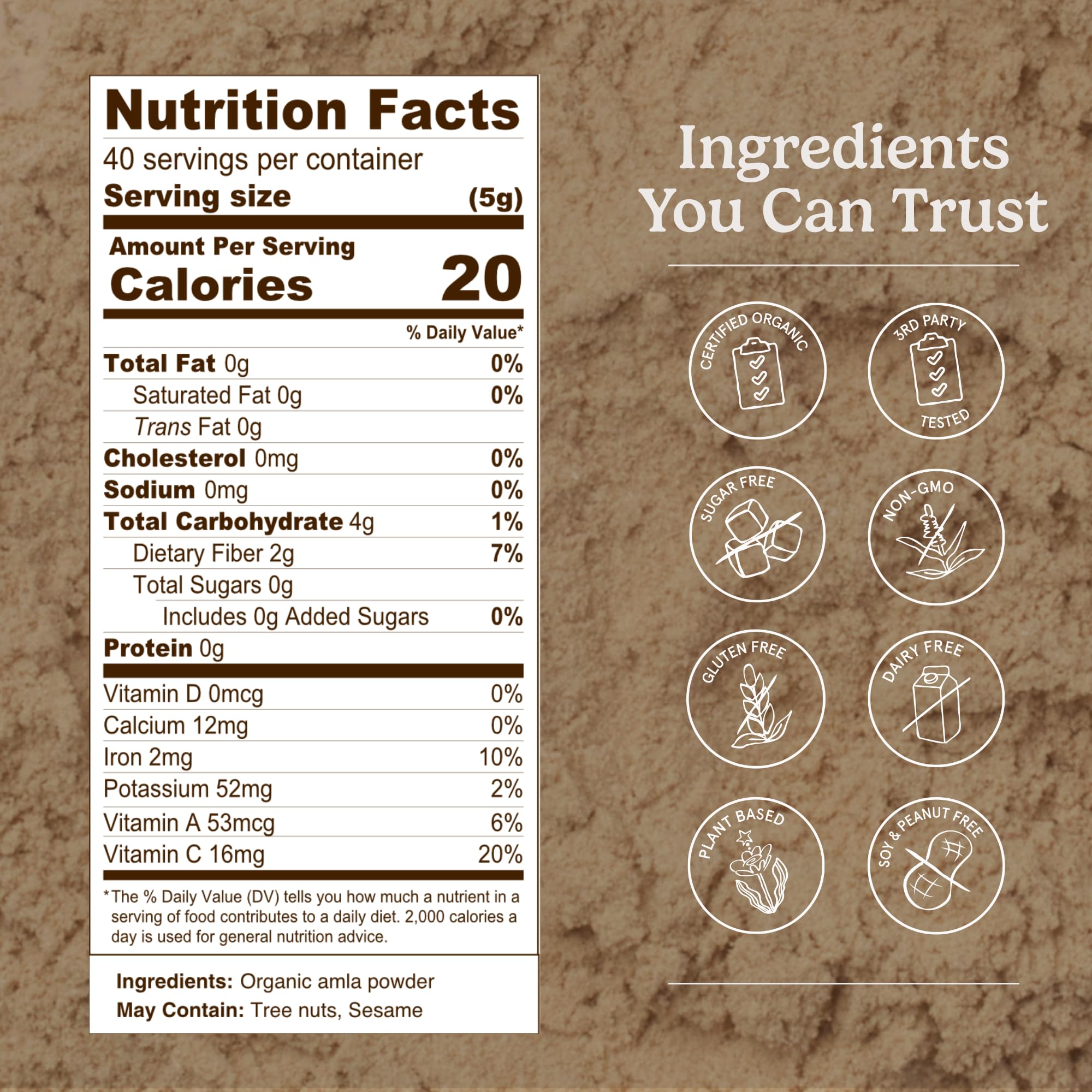 Vitamin C rich Amla powder