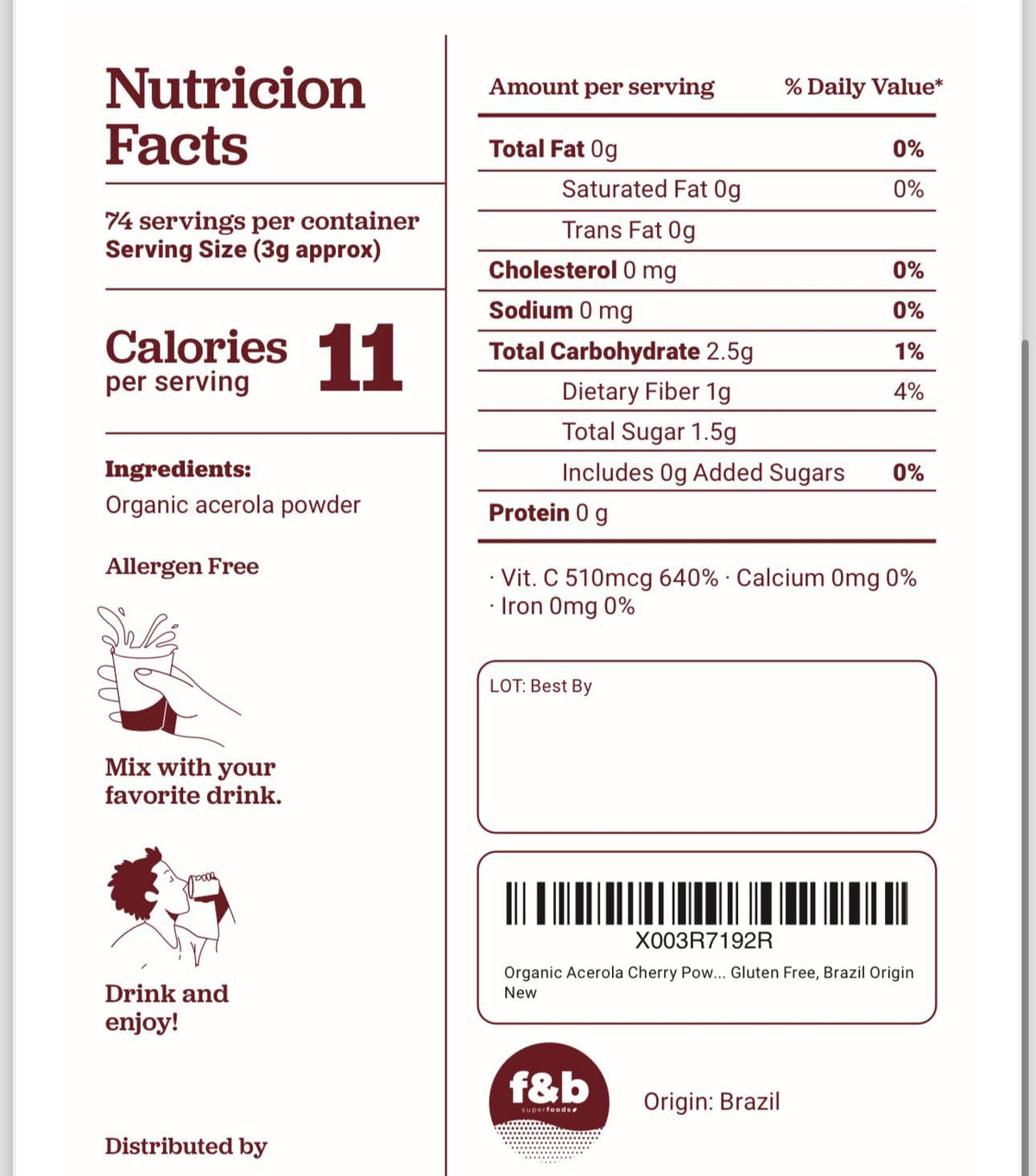vitamin c rich superfood powder